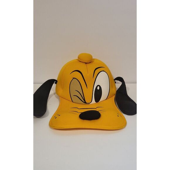 Disney | Dog | Disney Parks Pluto Hat Wears Winking Face Cap Stretch ...